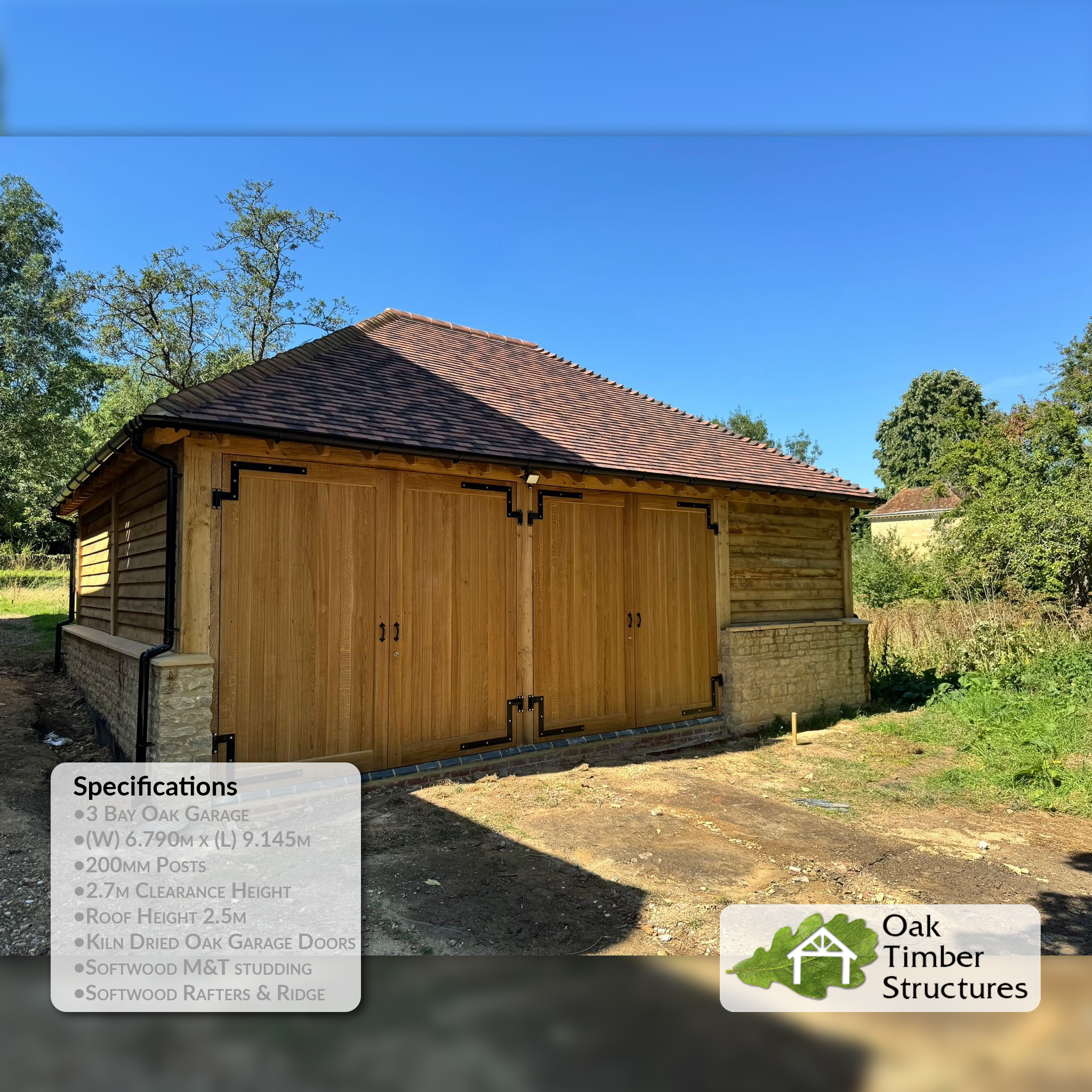 Solid Oak Garages - Made to Measure