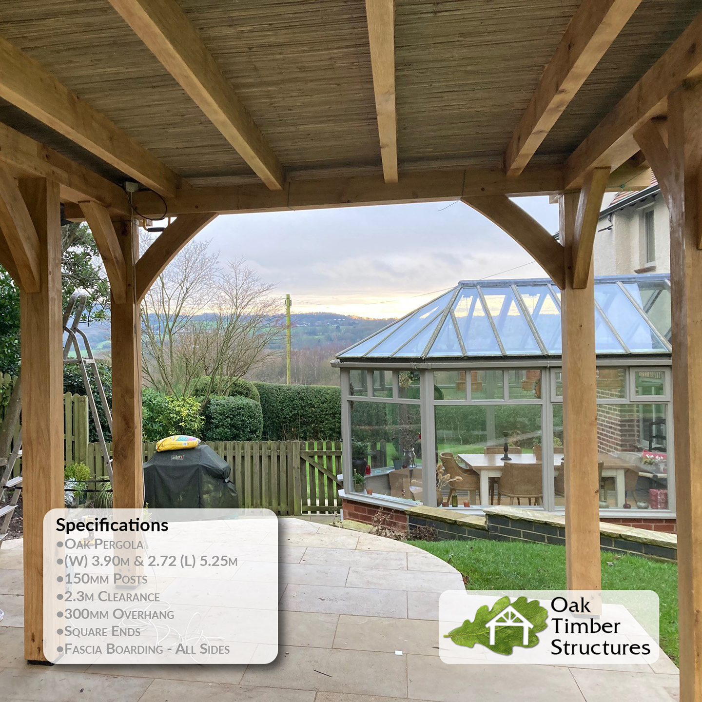 Oak Pergolas made bespoke to your Design
