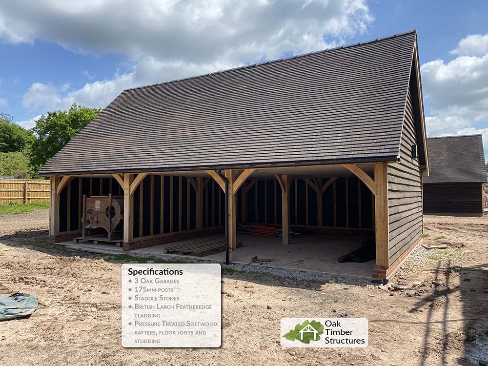 Solid Oak Garages - Oak Timber Structures