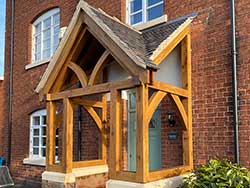 Solid Oak Porches - Oak Timber Structures
